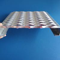 China Aluminum 5052 Perforated 4mm Thickness Diamond Grip Grating for sale