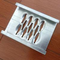 China Aluminum Perforated Diamond Grip Safety Grating 2-4mm Thickness 120-1220mm Width Industrial Flooring for sale