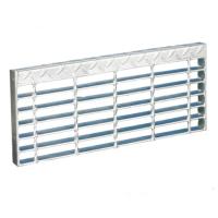 China Hot Dip Galvanized Steel Stair Tread Grating 30x100mm Pitch for Industrial Walkway Platform for sale