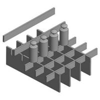 China Hot Dipped Galvanized Semi Inset Welded Platform Steel Grating 25x5mm Bearing Bar for sale