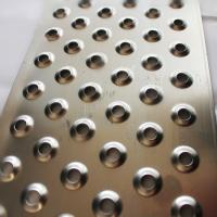 China Anti Skid Non Slip Carbon Steel Perforated Sheet 2.0mm Thickness Safety Grating 600-1800mm Width for sale