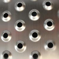 China Anti Skid Non Slip Carbon Steel Perforated Sheet 2.0mm Thickness Safety Grating 600-1800mm Width for sale