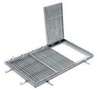 China Steel Grating Trench Cover S275JR Electroplate Drainage Driving Ramps 25x5mm Bearing Bar for sale