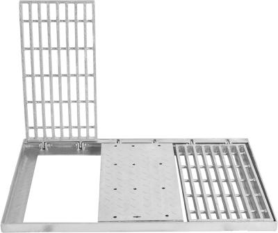 China Hot Dip Galvanized Steel Bar Grating 25x5mm for Bridge Decking Vehicle Surface Drainage Cover for sale