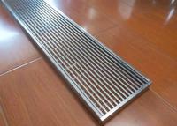China SS304 Stainless Steel Wedge Wire Linear Drain Grating 600mm Length 80mm Width for sale