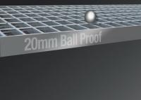 China 20mm Ball Proof Steel Grating 25x5mm Bearing Bar 100mm Cross Bar Spacing Galvanized for sale