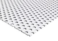 China Grade 5052 H32 Aluminum Perforated Plate 0.032-0.125 Gauge Clear Anodized for Construction for sale