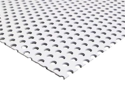 China Grade 5052 H32 Aluminum Perforated Plate 0.032-0.125 Gauge Clear Anodized for Construction for sale