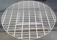 China Round Q235 Galvanized Steel Trench Grate Cover Drainage Gully Cover 25x3mm for sale