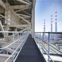 China Low Carbon Compound Steel Grating with 3mm Checkered Plate 25x5mm Bearing Bar for sale