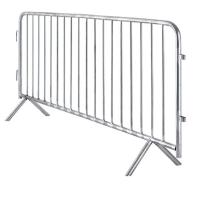 China Heavy Duty Galvanized Pedestrian Crowd Control Barrier 1.1x2.1m Hot Dipped Galvanized for sale