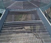 China Q235 Grade Welded Steel Grating Walkway 20-60mm Bar Size with Hot-Dip Galvanized Anti-Rust Coating for sale