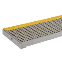 China Green Fiberglass Grating Panels 38x38mm Mesh Size in 25-65mm Thickness for Industrial Walkways for sale