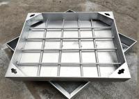 China 750mm x 600mm Stainless Steel Recessed Manhole Cover Double Sealed Walkway for sale