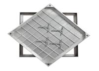 China 750mm x 600mm Stainless Steel Recessed Manhole Cover Double Sealed Walkway for sale