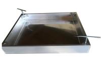 China 300mm x 300mm Edged Recessed Manhole Cover and Frame Galvanised Steel Driveway for sale