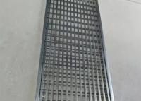 China Food Grade 316 Stainless Steel Heelguard Channel Drain Wedge Wire Grating 50mm-400mm Width for sale