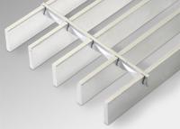China Swaged Aluminum Grating with 38mm Height and Oxidation Treatment for Industrial Walkways and Platforms for sale