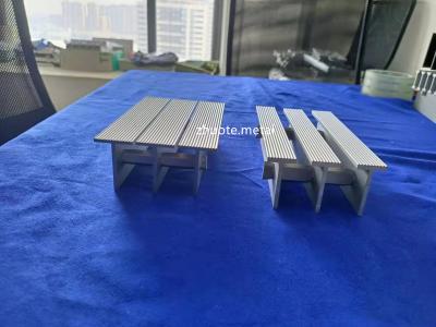 China T6063 Aluminum Bar Grating with Safety Powder Coating - 1205mm Width, 7600mm Length for Louvre Facades for sale