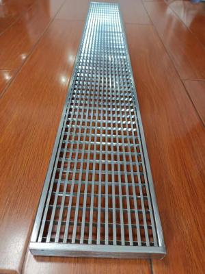 China Stainless Steel 316 Channel Drainage Trench Cover Grating 3mm Thick 1000mm Length for sale