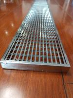 China Stainless Steel 316 Channel Drainage Trench Cover Grating 3mm Thick 1000mm Length for sale