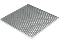 China 5mm Industrial Steel Grating Walkway Recessed Frame Doormat Hot Dipped Galvanized for sale