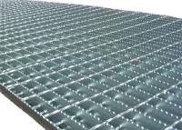 China Serrated Galvanized Steel Grating Heavy Duty Welded Platform 30mm Pitch 50mm Cross Bar for sale