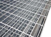 China Anti Slip Serrated Heavy Duty Steel Grate Hot Dipped Galvanized Coating 25x5mm Bearing Bar 40mm Pitch for sale