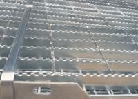 China Anti Slip Serrated Heavy Duty Steel Grate Hot Dipped Galvanized Coating 25x5mm Bearing Bar 40mm Pitch for sale
