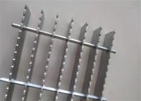 China T6061 Aluminum Serrated Bar Grating Anti Slip Walkways 19-SI-4 1-3/16 inch for sale