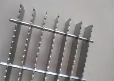 China T6061 Aluminum Serrated Bar Grating Anti Slip Walkways 19-SI-4 1-3/16 inch for sale