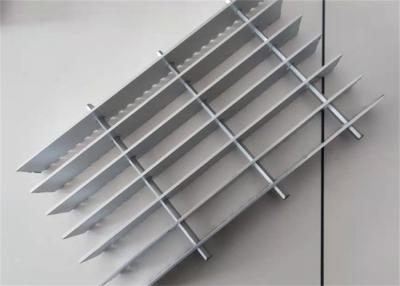 China 6063 T6 Aluminum Bar Grating Roof Safety Walkway 19SG4 1-3/16in Bearing Bar Spacing for sale