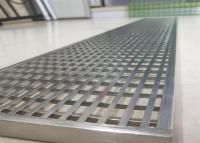 China Polish Treatment Compact Stainless Steel Grating For Linear Shower Drain for sale