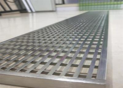 China Polish Treatment Compact Stainless Steel Grating For Linear Shower Drain for sale