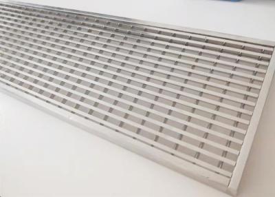 China 20x5mm HDG 304 Stainless Steel Compact Floor Grating for Drainage Heel Guard for sale