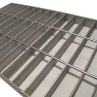 China Stainless Steel Floor Grating 25x3mm to 100x10mm for Industrial Platforms and Walkway Decks for sale