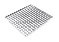 China Galvanized Steel Grating Doormat 30mm Thick 30x30mm Mesh Heavy Duty Industrial Entrance Mat for sale