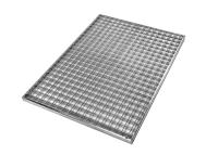 China Galvanized Steel Grating Doormat 30mm Thick 30x30mm Mesh Heavy Duty Industrial Entrance Mat for sale