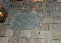 China Galvanized Steel Grating Doormat 30mm Thick 30x30mm Mesh Heavy Duty Industrial Entrance Mat for sale