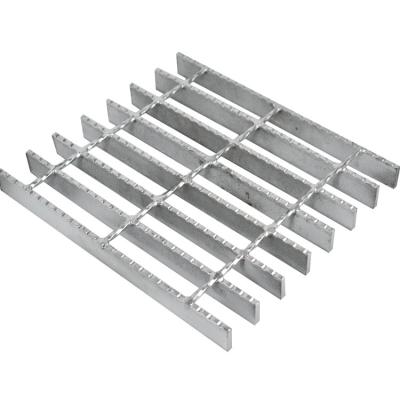 China Serrated Heavy Duty Metal Floor Grates Galvanized Steel Bar 10mm Thickness 19-W-4 for sale