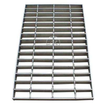 China Heavy Duty Galvanized Steel Trench Drain Grate Cover Q235 25x5mm Bearing Bar for sale