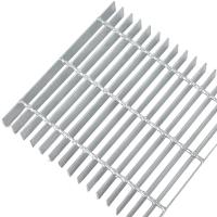 China Heavy Duty Galvanized Steel Trench Drain Grate Cover Q235 25x5mm Bearing Bar for sale