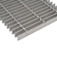 China SS 304 Stainless Steel Serrated Bar Grating 95mm x 1000mm Outdoor Drainage Anti Slip for sale