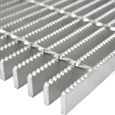 China Serrated Stainless Steel 316 Heavy Duty Drainage Grating 95mm x 1000mm for sale