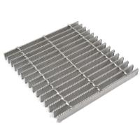China Stainless Steel 304 Serrated Bar Grating 40x5mm Heavy Duty Drainage Cover for sale