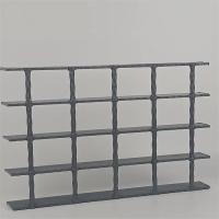 China Low Carbon Steel Serrated Bar Grating 32x5mm Black Spray Paint for Industrial Walkway for sale