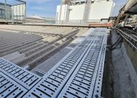 China Carbon Steel Perforated Walkway Grating 300mm Width Circle Hole Punched Roof Grating for sale