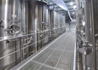 China Galvanized Steel Catwalk Grating 5.8m x 1m Serrated Bar for Industrial Walkway for sale