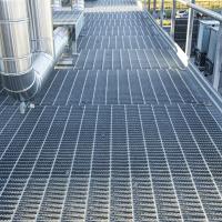 China Hot Dipped Galvanized Steel Grating 25x5mm Bearing Bar for Construction Walkway for sale