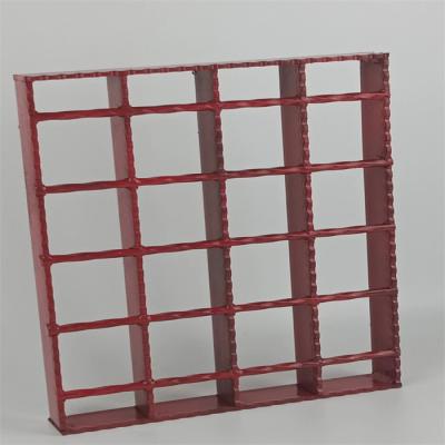China Anti Corrosion Serrated Bearing Bar Steel Grid Driveway Drainage Grate 25x5mm for sale